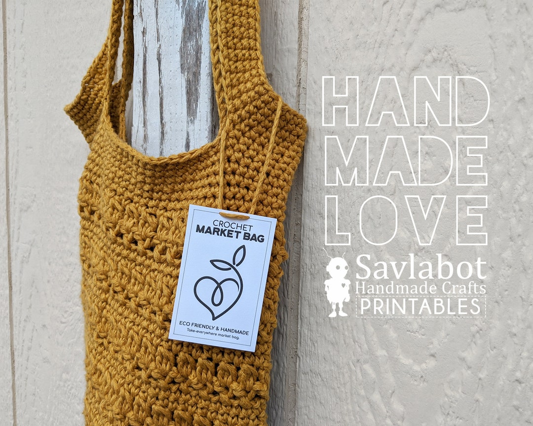 Printable Market Bag Tags, Handmade Item Packaging (PDF) - Etsy