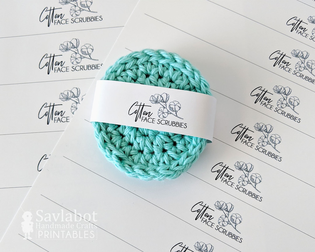 Face Scrubbies and Facial Rounds Wraps, Wraps and Labels With Cotton ...