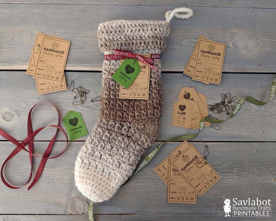 Christmas Stocking Gift Tags, Holiday Packaging (PDF Pattern) - Etsy