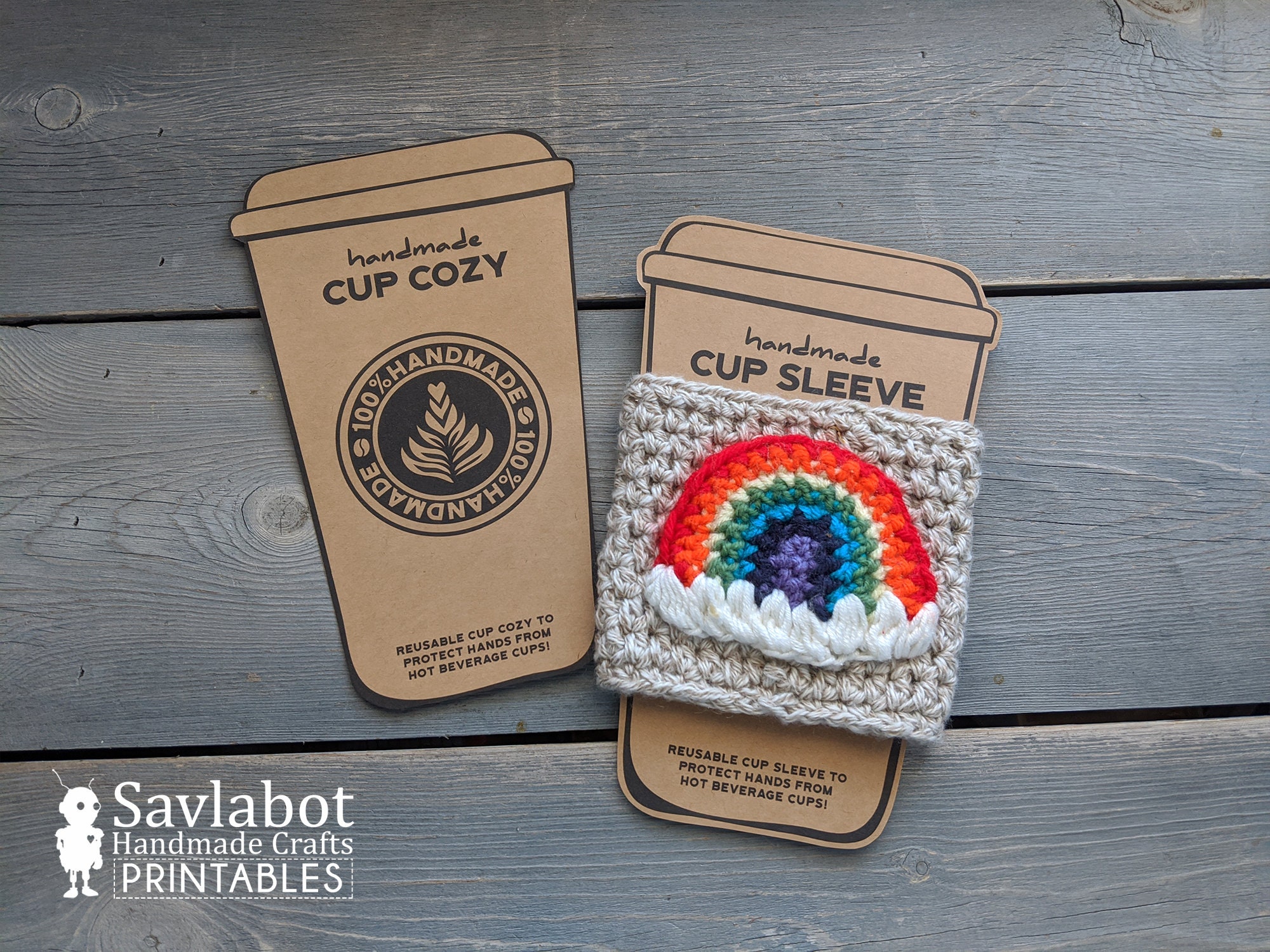 Cup Cozy and Cup Sleeve Display Card Printable PDF File for - Etsy Canada