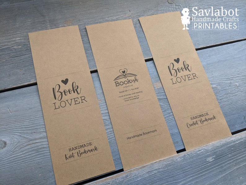 Printable Bookmark and Corner Bookmark Holder Cards - Etsy