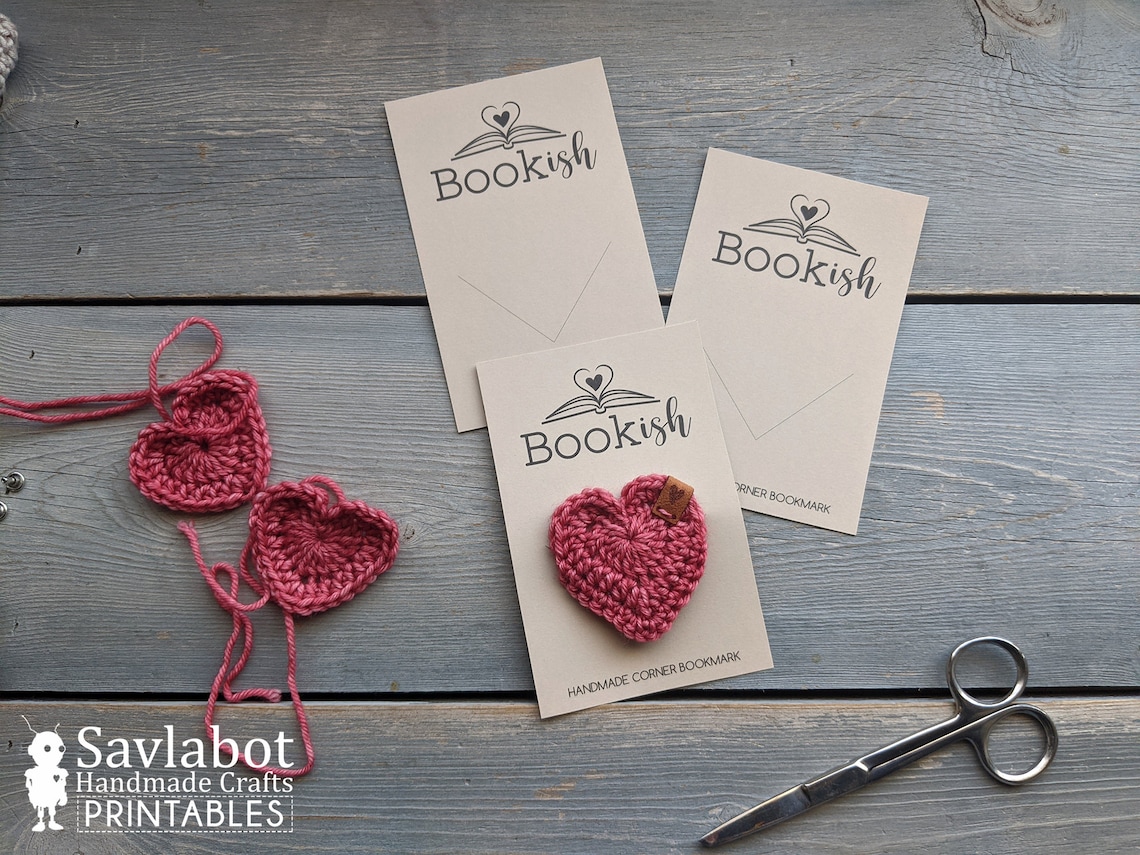 Printable Bookmark and Corner Bookmark Holder Cards - Etsy