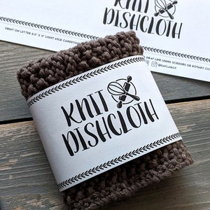Knit and Crochet Printable Dishcloth Wrap Set - Etsy