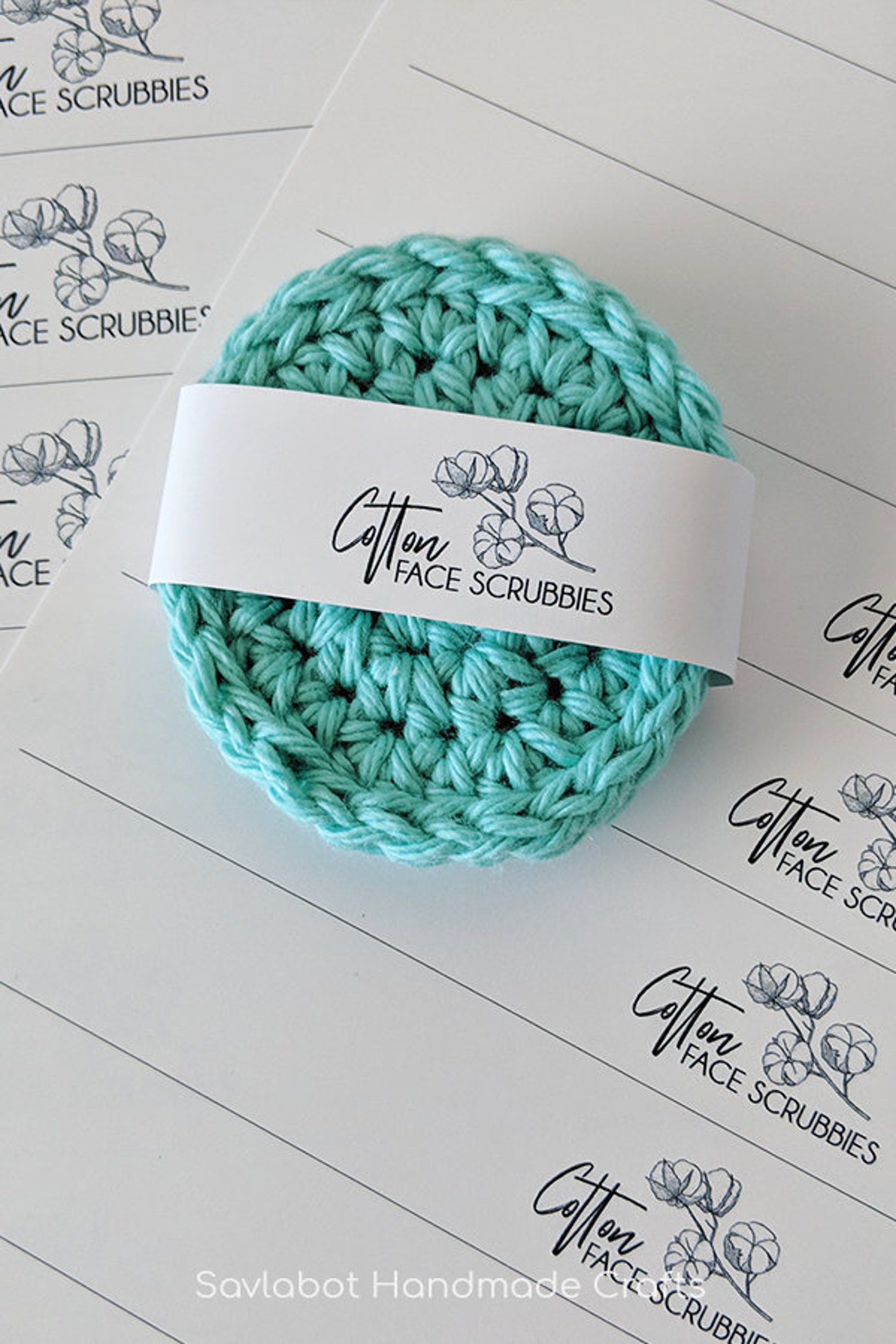 Face Scrubbies and Facial Rounds Wraps, Wraps and Labels With Cotton ...