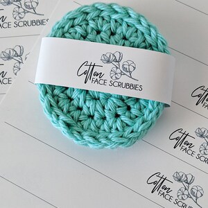 Face Scrubbies and Facial Rounds Wraps, Wraps and Labels With Cotton ...