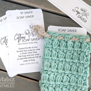 Soap Saver Printable Tags, Knit Face Cloth Wraps (PDF Files) - Etsy