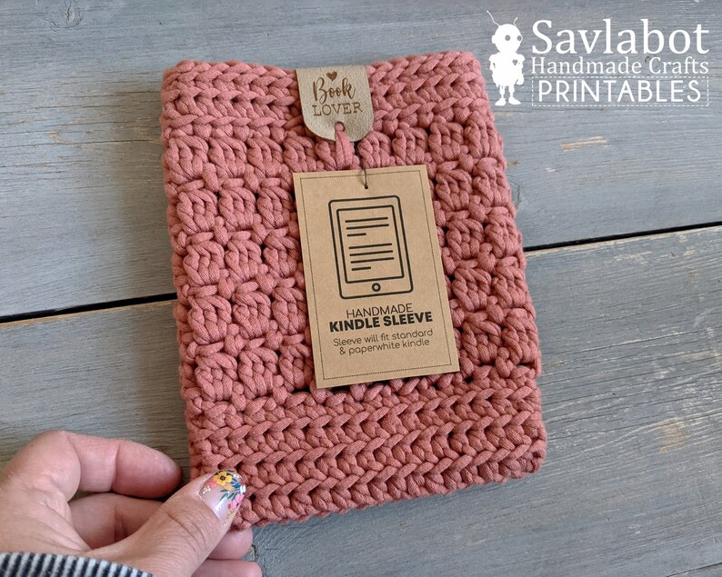Ebook Sleeve or Cover Printable Tags for Packaging - Etsy
