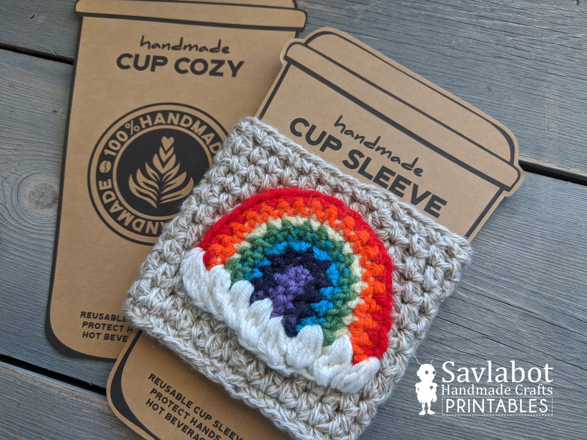 Cup Cozy and Cup Sleeve Display Card Printable PDF File for | Etsy