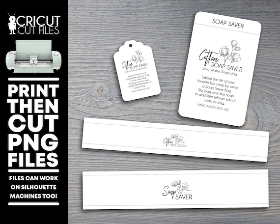 CRICUT Soap Saver Tags and Wraps - Etsy
