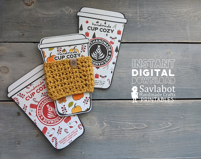 Coffee Cozy Display Cards, Personalized Coffee Cozy Display Cards ...