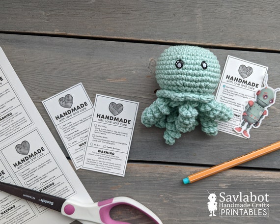 Safety Eye PRINTABLE Warning and Care Card PDF Files | Etsy