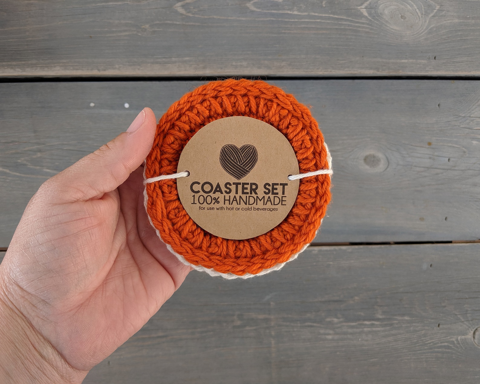 Printable Coaster Tags and Labels Knit Crochet Coaster Sets - Etsy