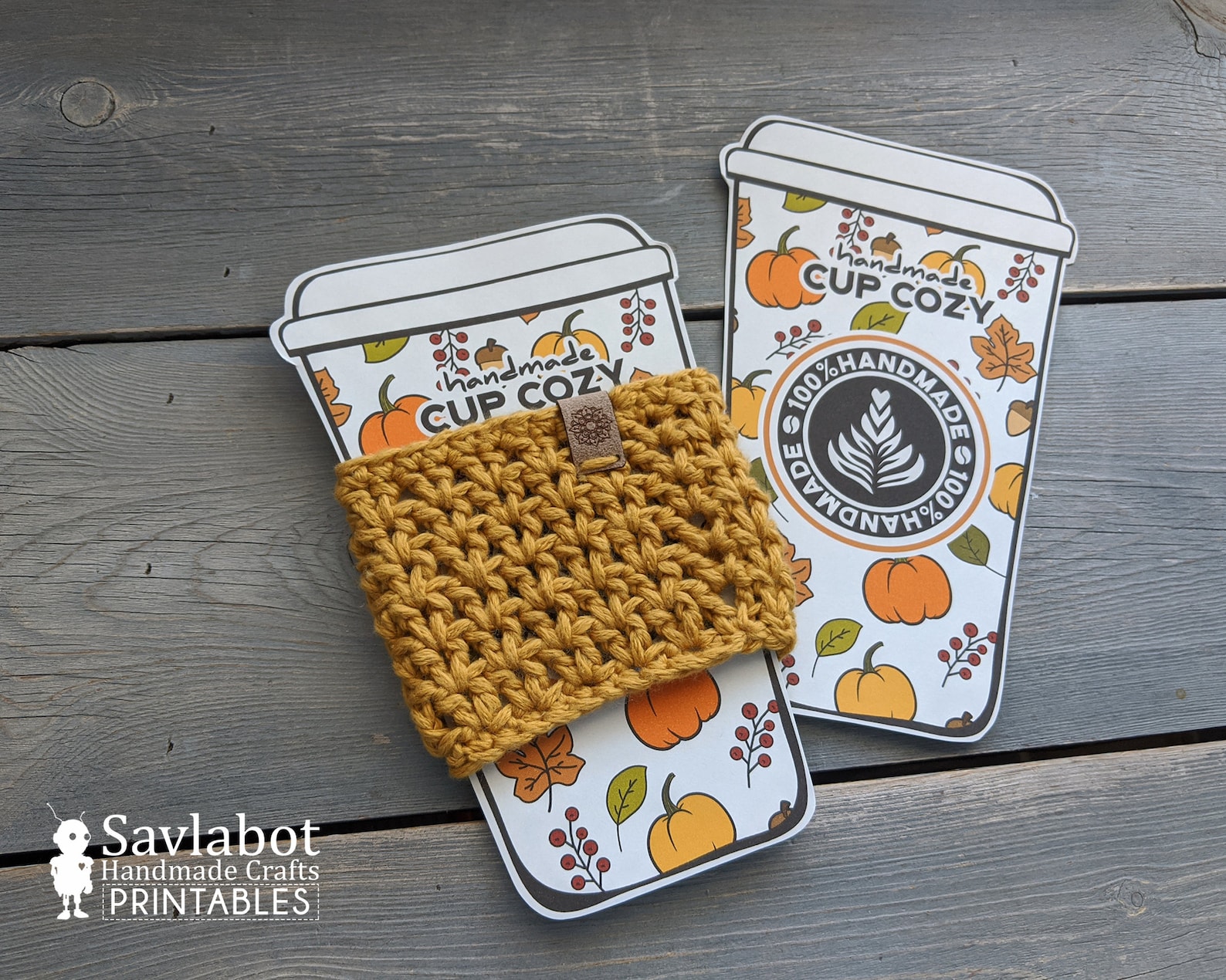 PRINTABLE Fall and Winter Themed Cup Cozy and Sleeve Holder - Etsy