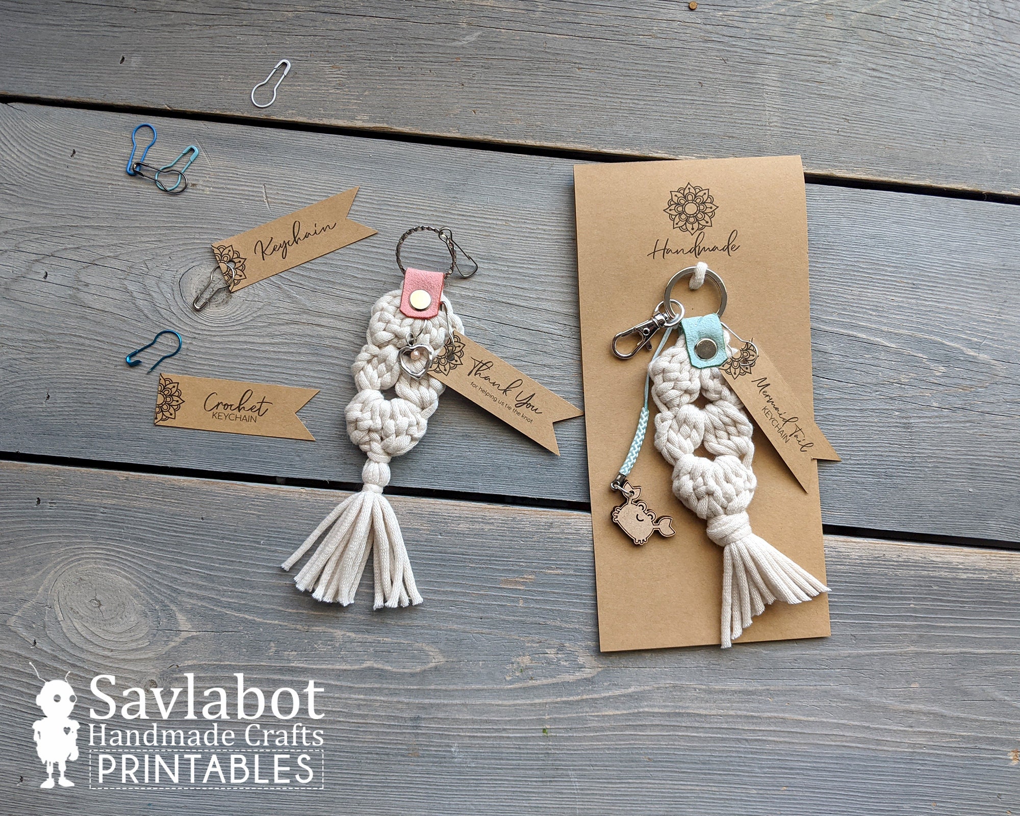 Handmade Paper Keychains