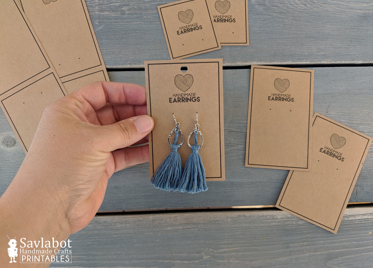 Printable Earring Holder Cards Print at Home or Using Avery - Etsy Canada