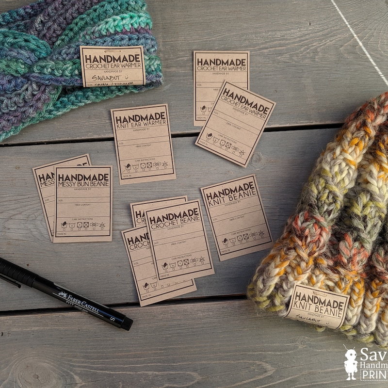 Knitted Hat Tags - Etsy