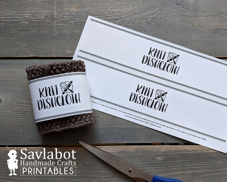 Knit and Crochet Printable Dishcloth Wrap Set - Etsy