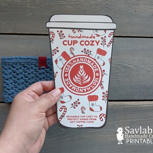 PRINTABLE Fall and Winter Themed Cup Cozy and Sleeve Holder PDF ...