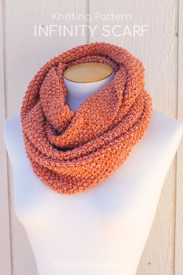 Infinity Scarf Knit Pattern PDF Infinity Scarf Knit Scarf - Etsy