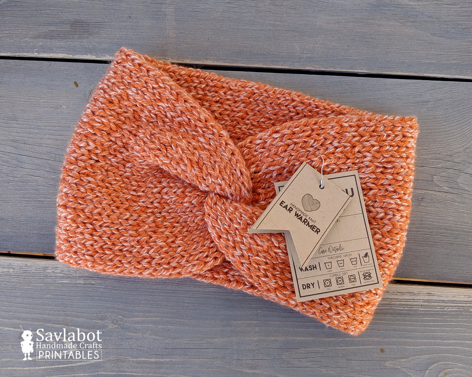 Ear Warmer Tags and Labels for Products Printable Knit Care - Etsy