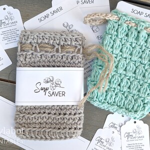 Soap Saver Printable Tags, Knit Face Cloth Wraps (PDF Files) - Etsy