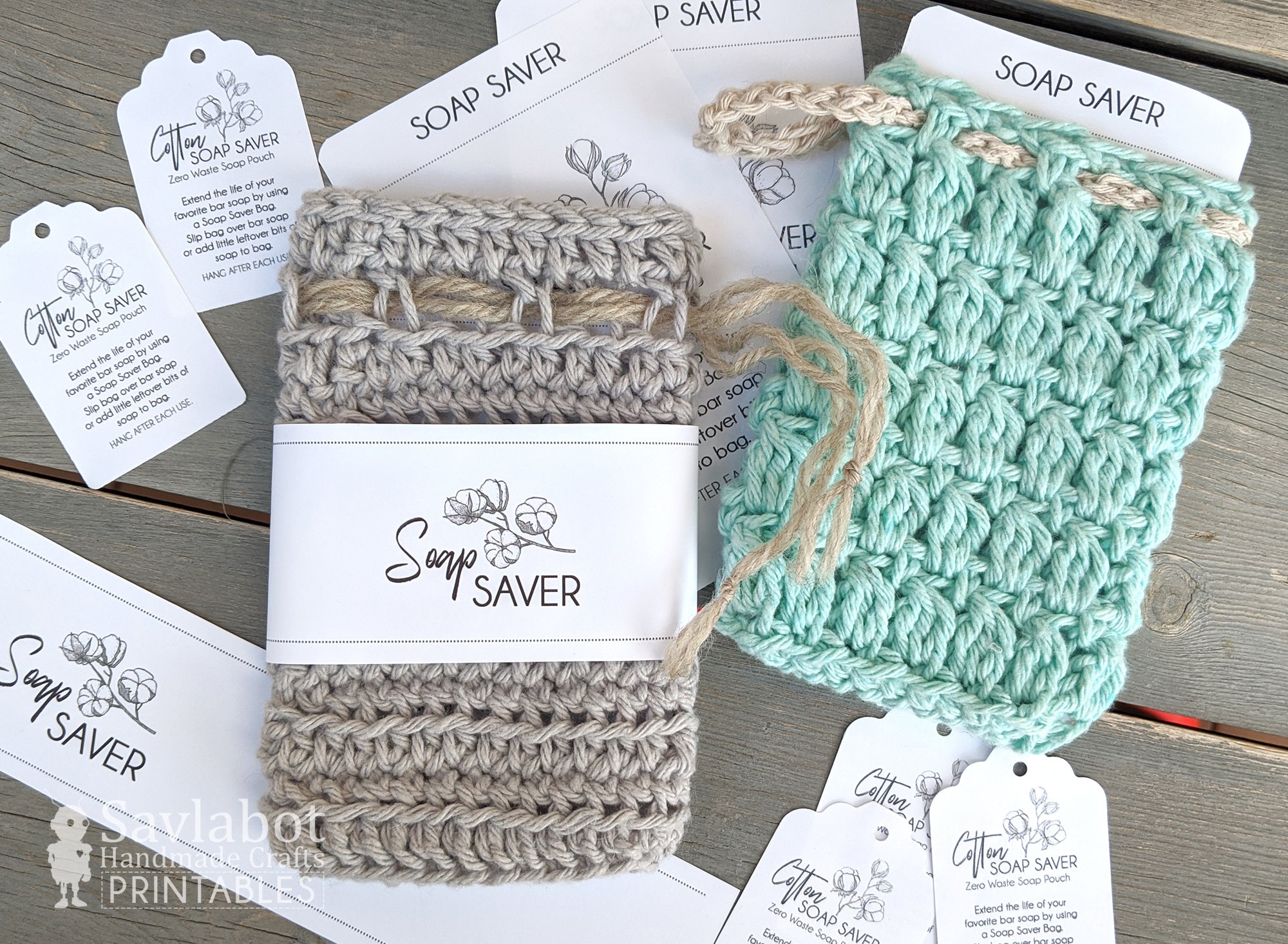 Soap Saver Printable Tags Knit Face Cloths Wraps Soap Saver - Etsy Canada
