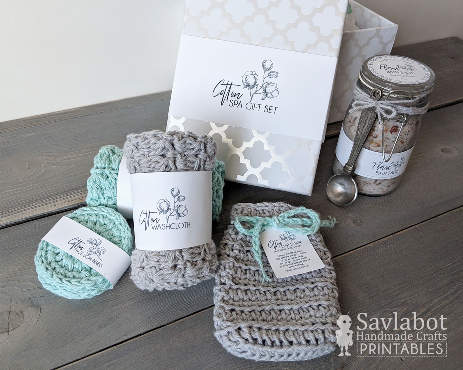 Soap Saver Printable Tags, Knit Face Cloths Wraps, Soap Saver Bag ...