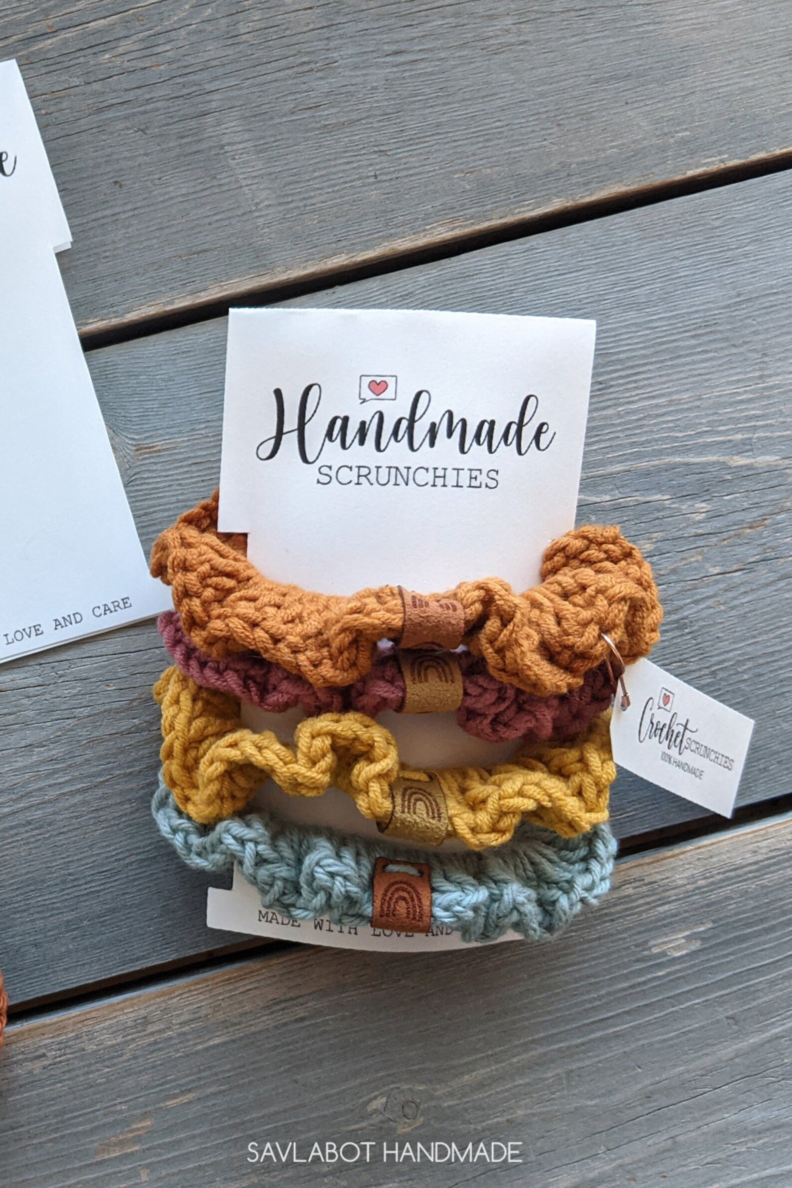 Printable Scrunchies Care Detail and Product Packaging Tags - Collins ...