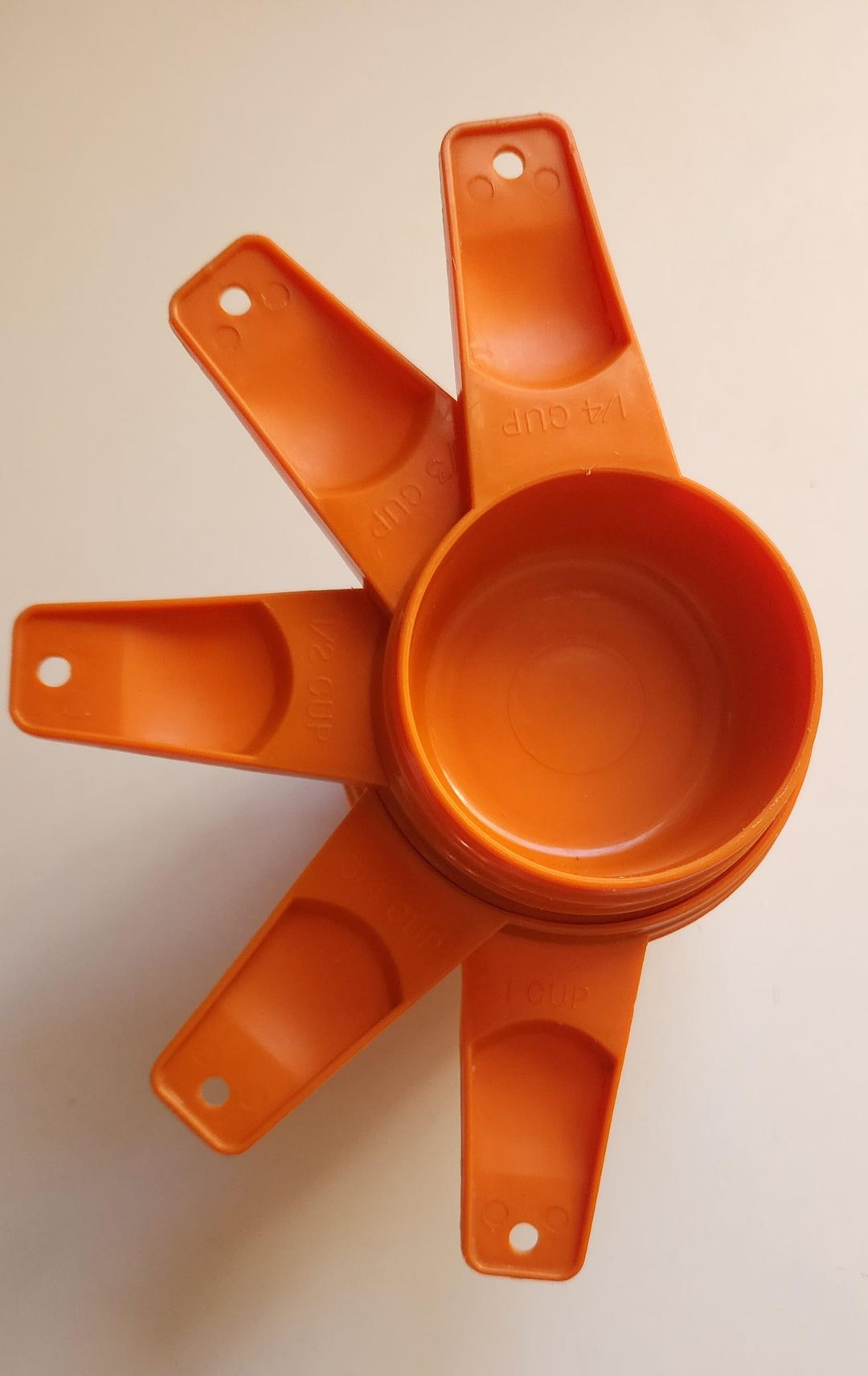 Tupperware Burnt Orange Measuring Cups - Etsy