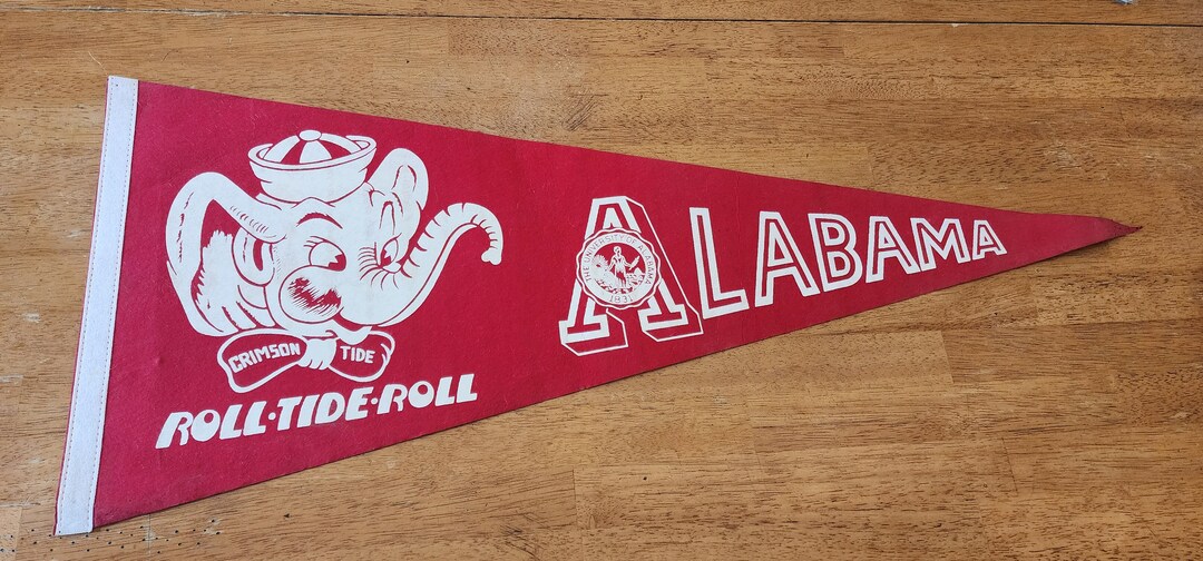 1950s Univ of Alabama Pennant Flag - Etsy