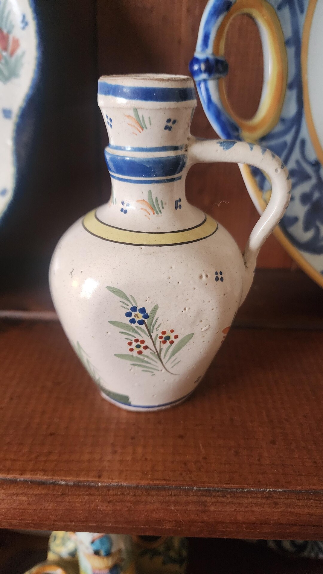 Older Quimper French Oil Cruet - Etsy