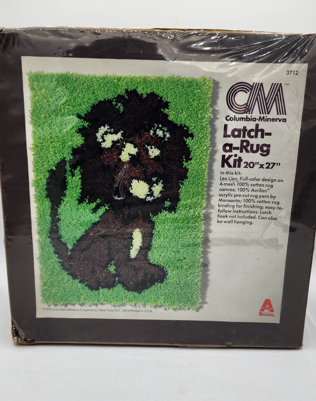 1976 Sealed Latch Hook Kit 20x27 Lion - Etsy