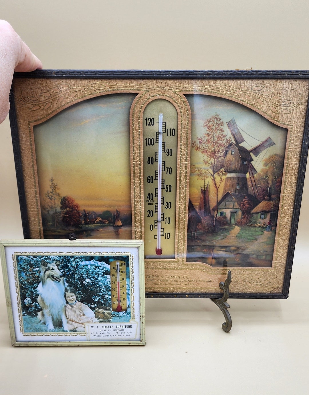 1970 Framed Thermometer Advertising Promos - Etsy