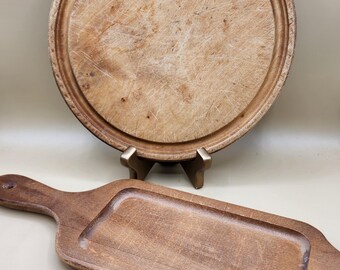 Large Primitive Antique European Bread Cutting Board, Breadboard Bread ...