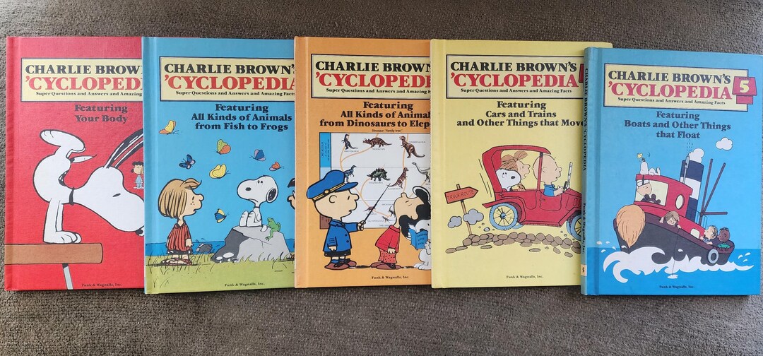 Charlie Brown 'cyclopedia Book Set - Etsy