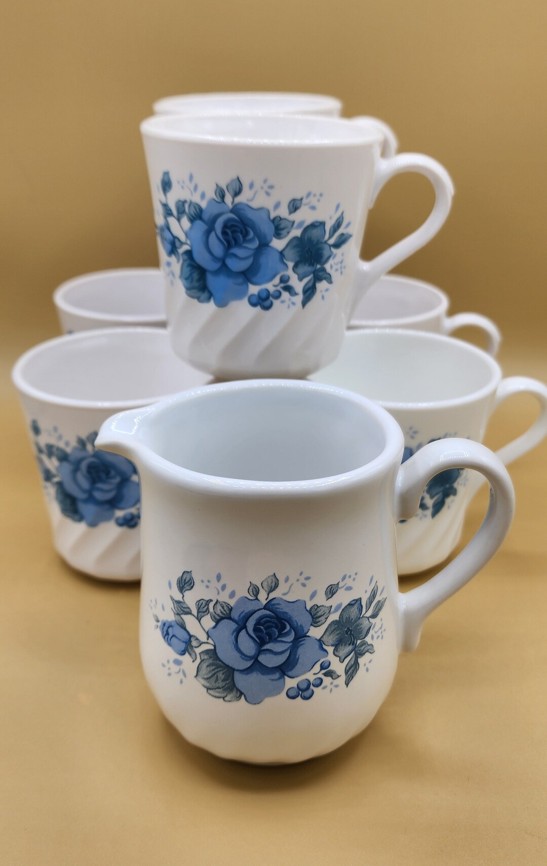 Corelle Blue Velvet Creamer Pitcher - Etsy