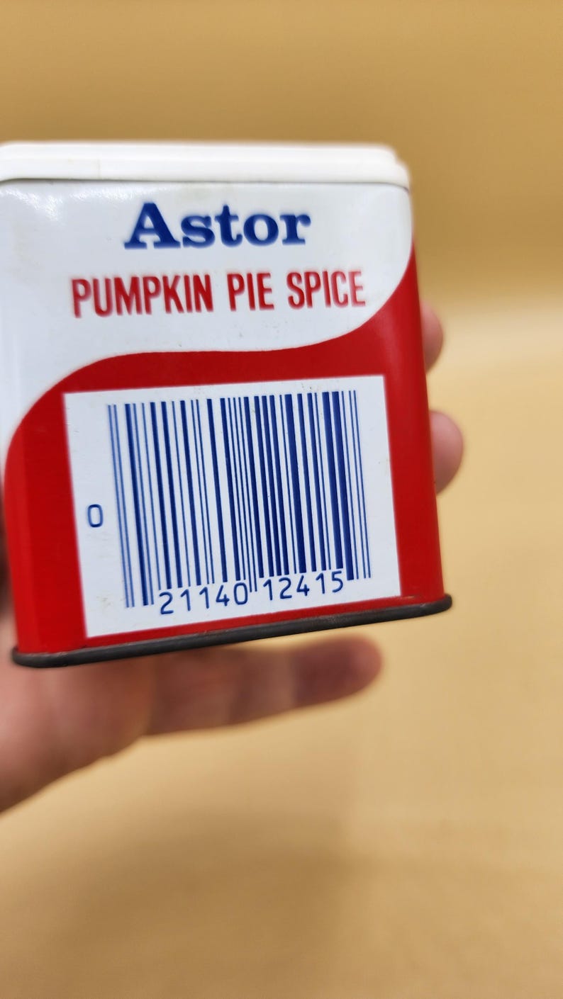 1970s Pumpkin Pie Spice Container - Etsy