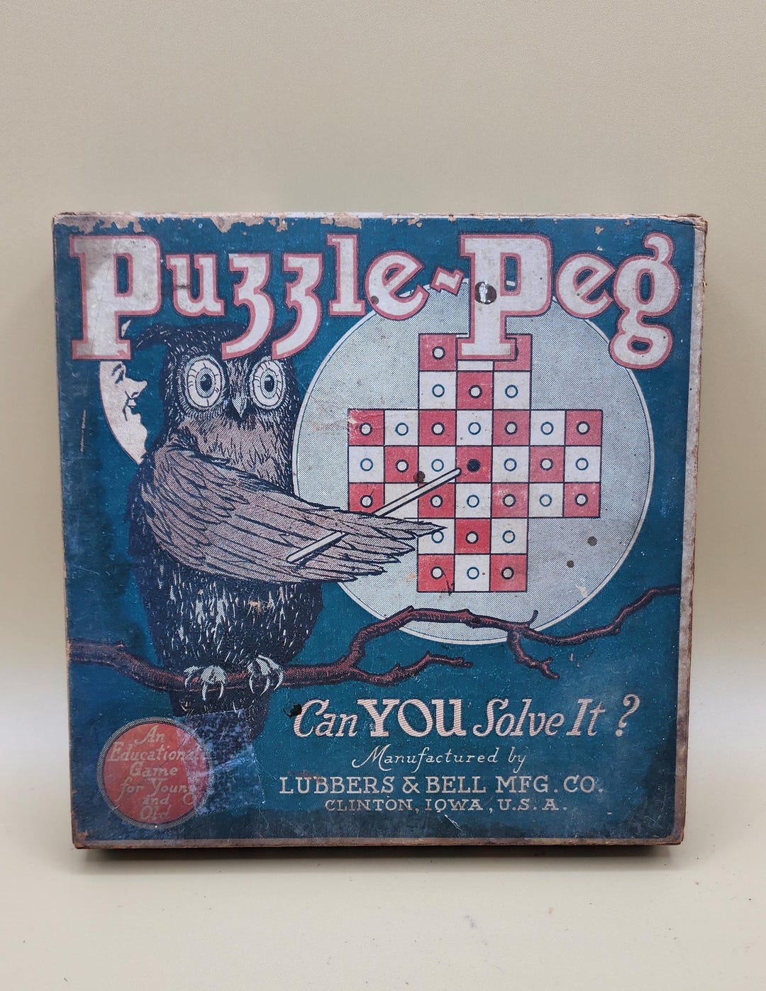 1920s Puzzle Peg Game in Original Box With All Pieces Intact - Etsy