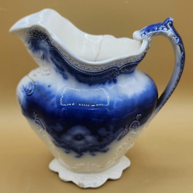 Flow Blue Pitcher - Etsy