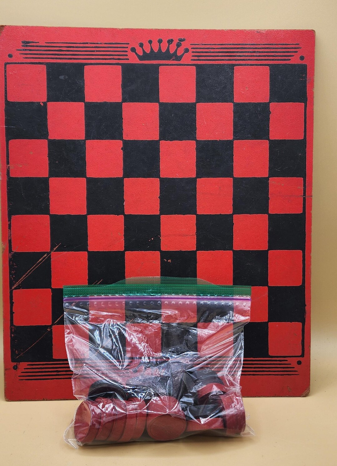 Vintage Swedish Checker Draughts Set - Etsy