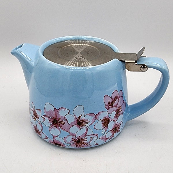 Cherry Blossom Tea Pot - Etsy