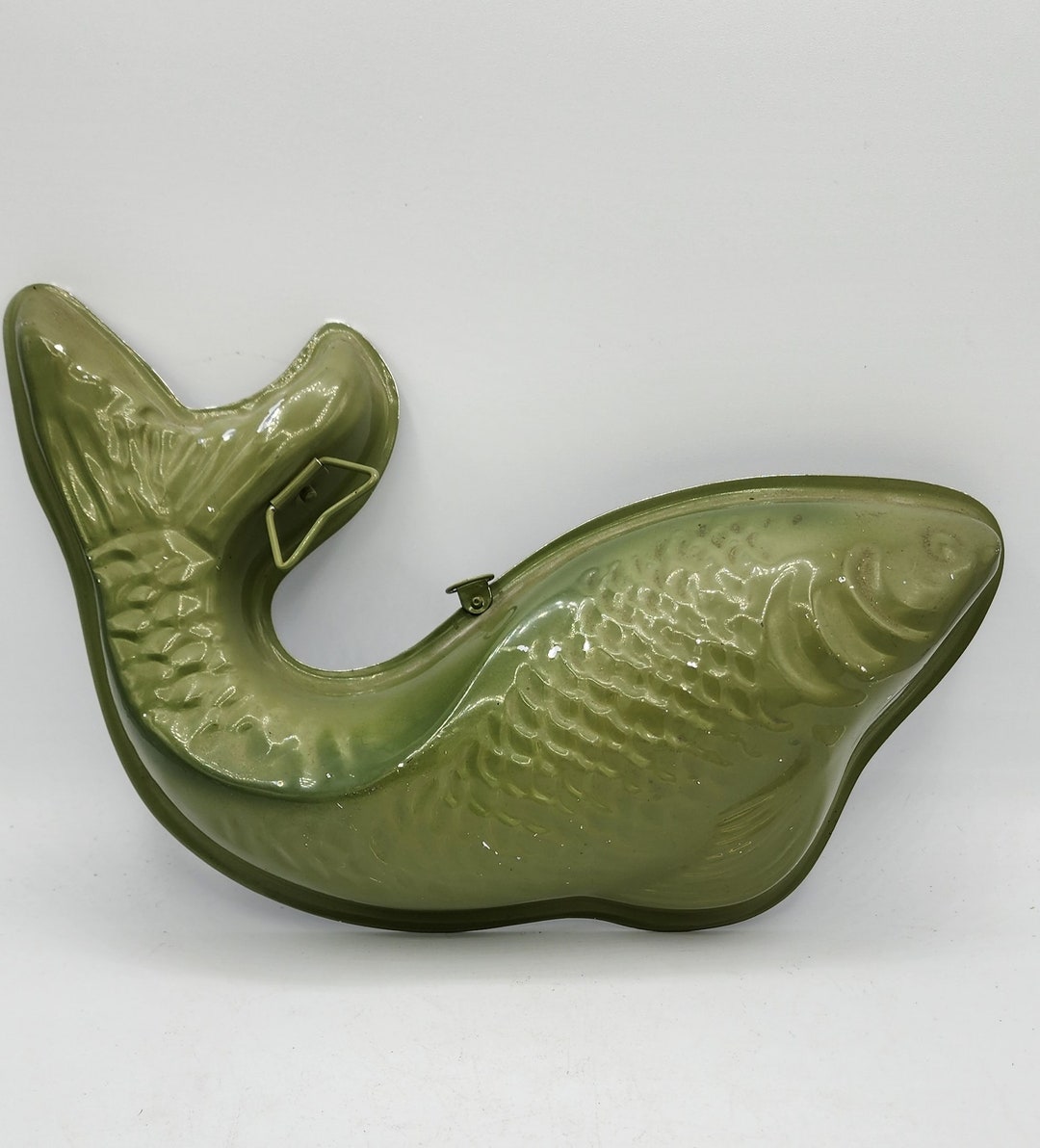 Unique Vintage Green Fish Metal Food Mold - Etsy