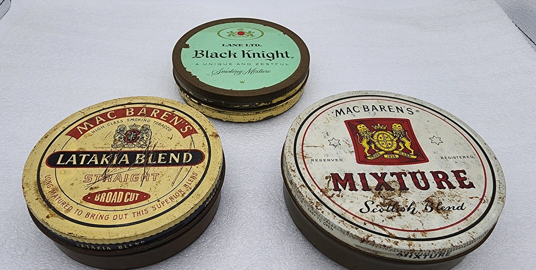 Set of 3 Old Imported Tobacco Tins - Etsy