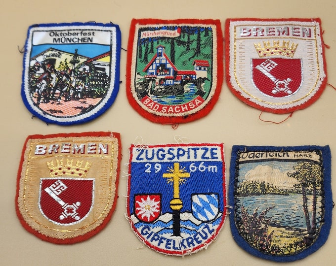 Set of Vintage German Travel Patches - Etsy