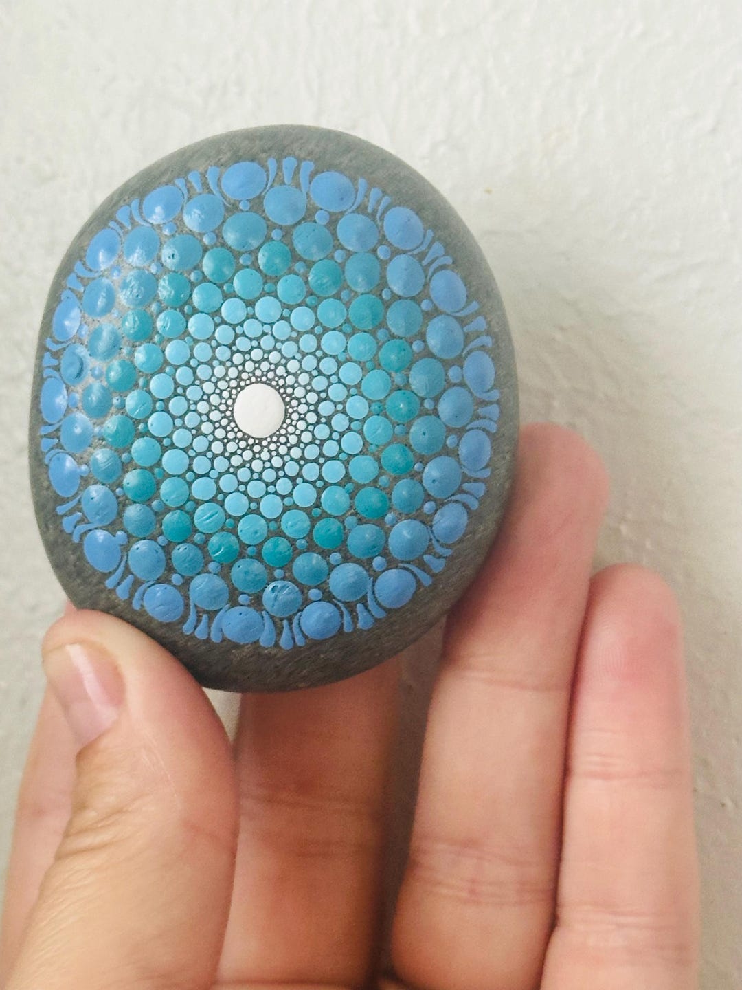 Painted Rocks Dot Rocks Hand Painted Stones Dot Mandala Pebble Art ...