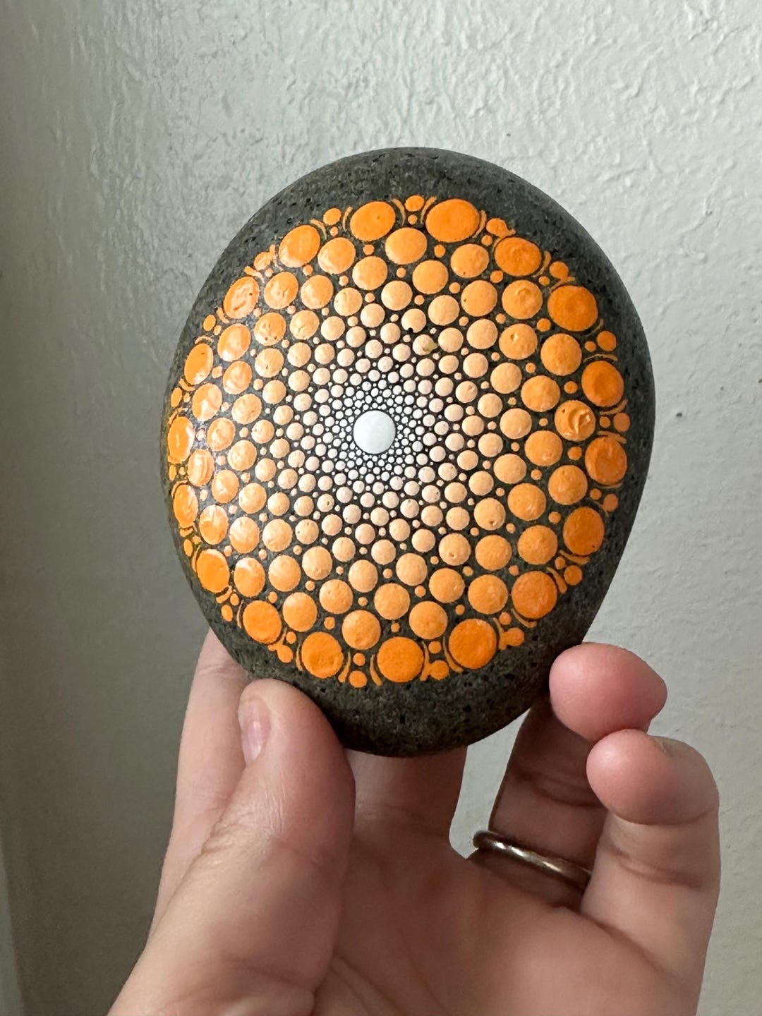 Painted Rocks Dot Rocks Hand Painted Stones Dot Mandala Pebble Art ...