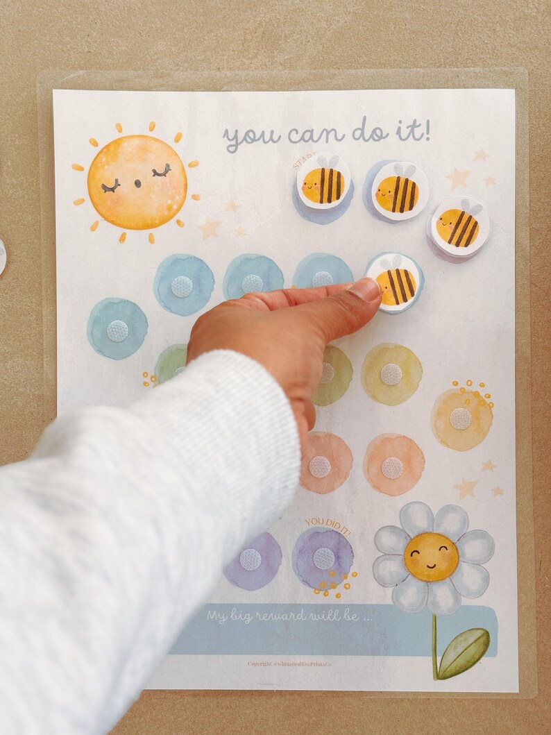 Printable Kids Reward Chart, Colorful Behavior Chart for Toddlers, ADHD ...