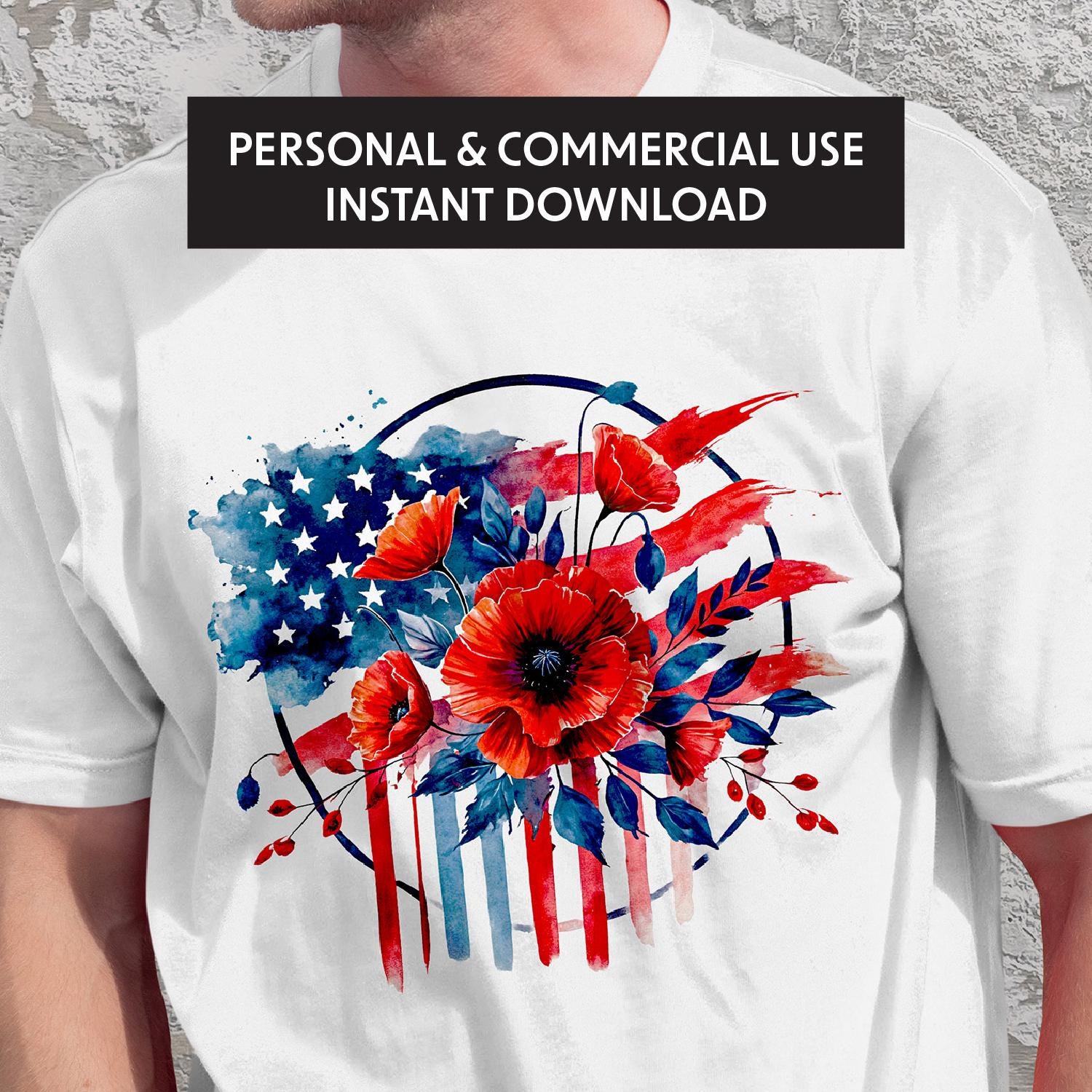 Memorial Day Poppy PNG | Red Poppy Clipart for Sublimation, Shirt ...