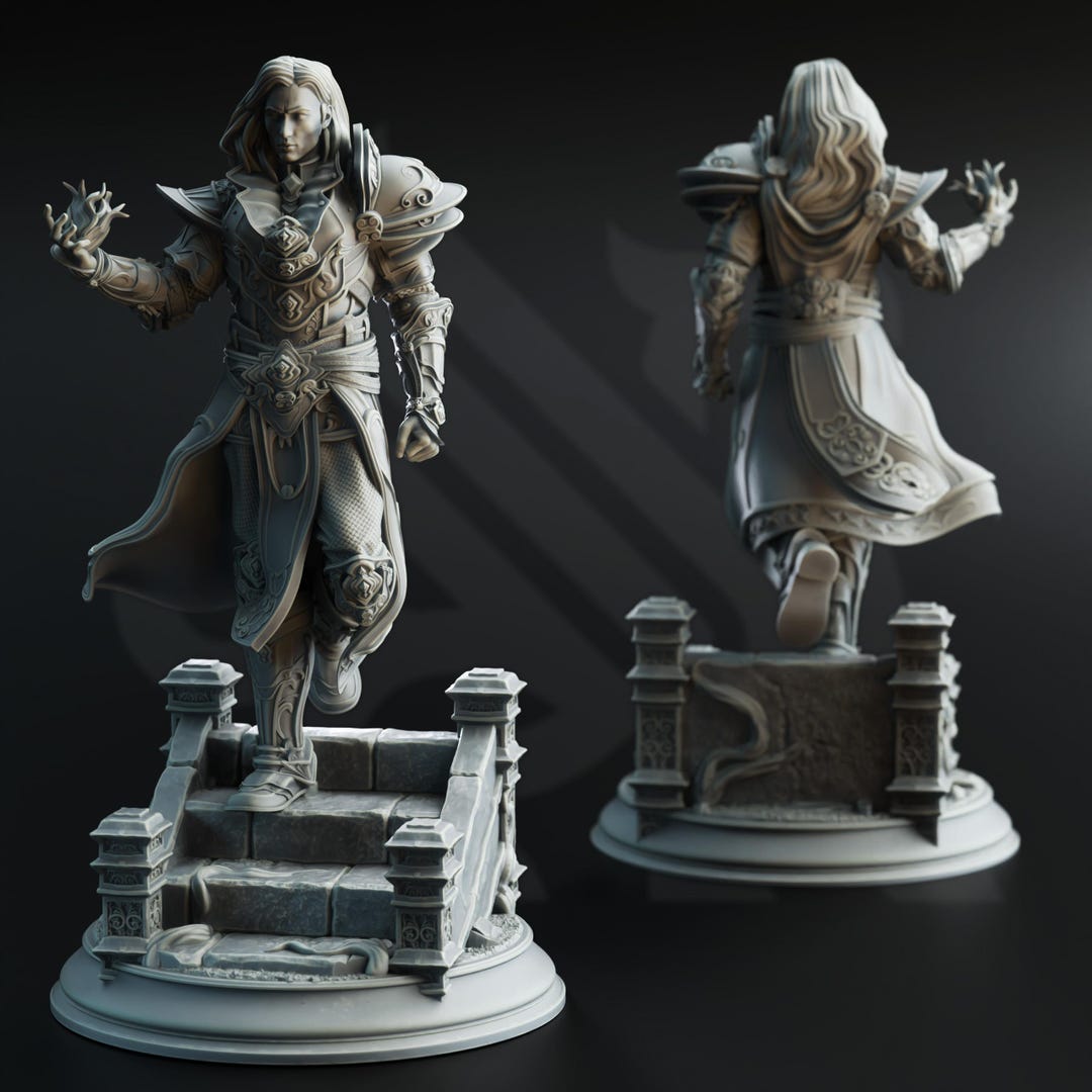 Male Armored Psionic Miniature Telekinetic Warrior Mini Dungeons and ...