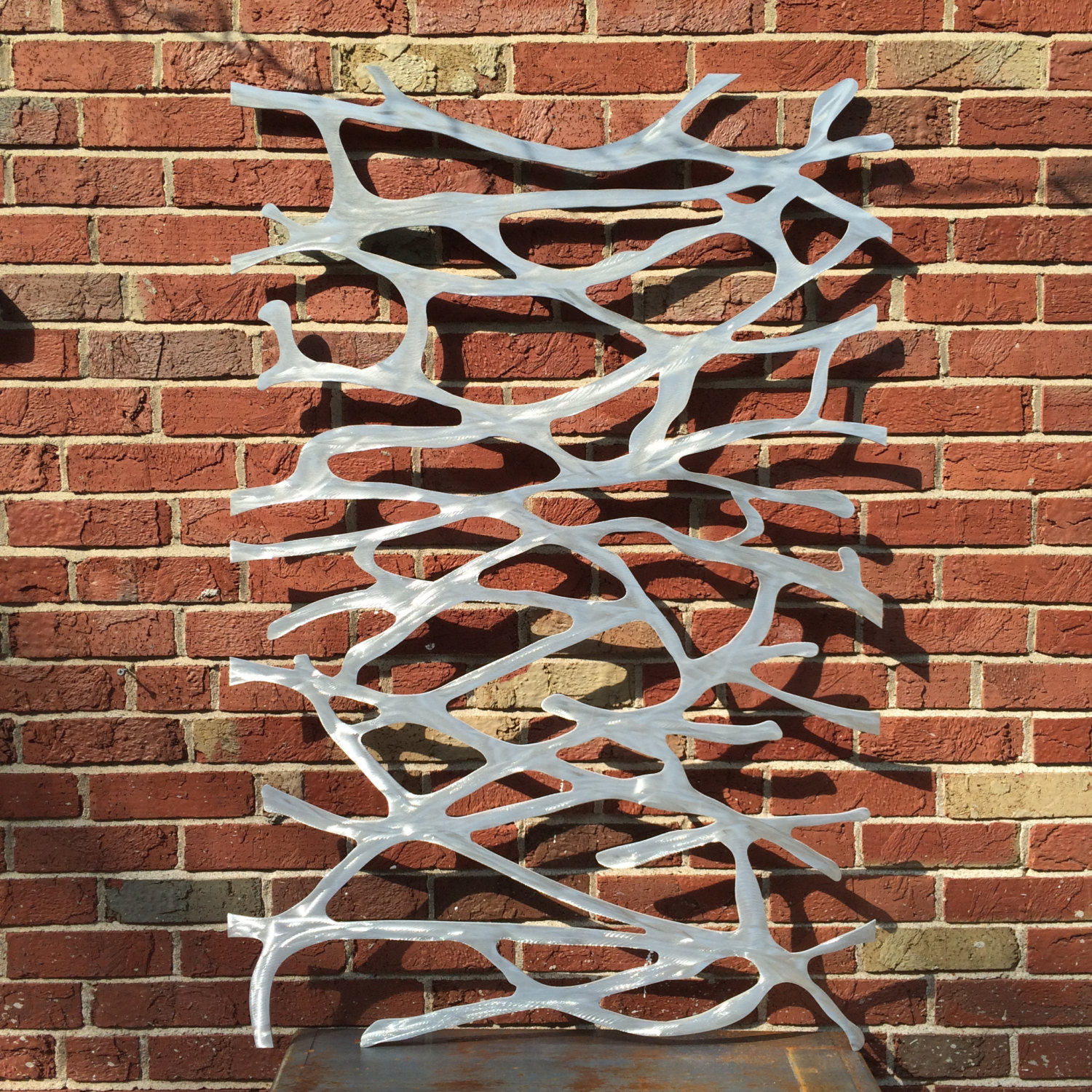 Metal Wall Art Sculpture Abstract Wall Sculpture Metallic Home | Etsy